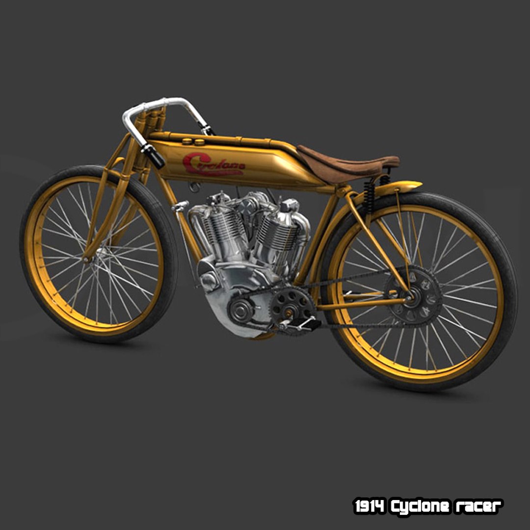 3D 1914 cyclone racer - TurboSquid 1190855