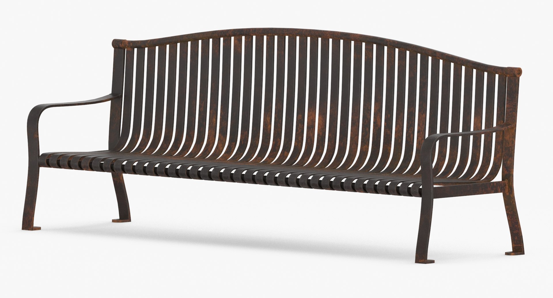 Iron Bench Clean And Dirty 3D Model - TurboSquid 1874957
