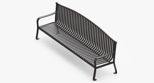 Iron Bench Clean and Dirty 3D model - TurboSquid 1874957