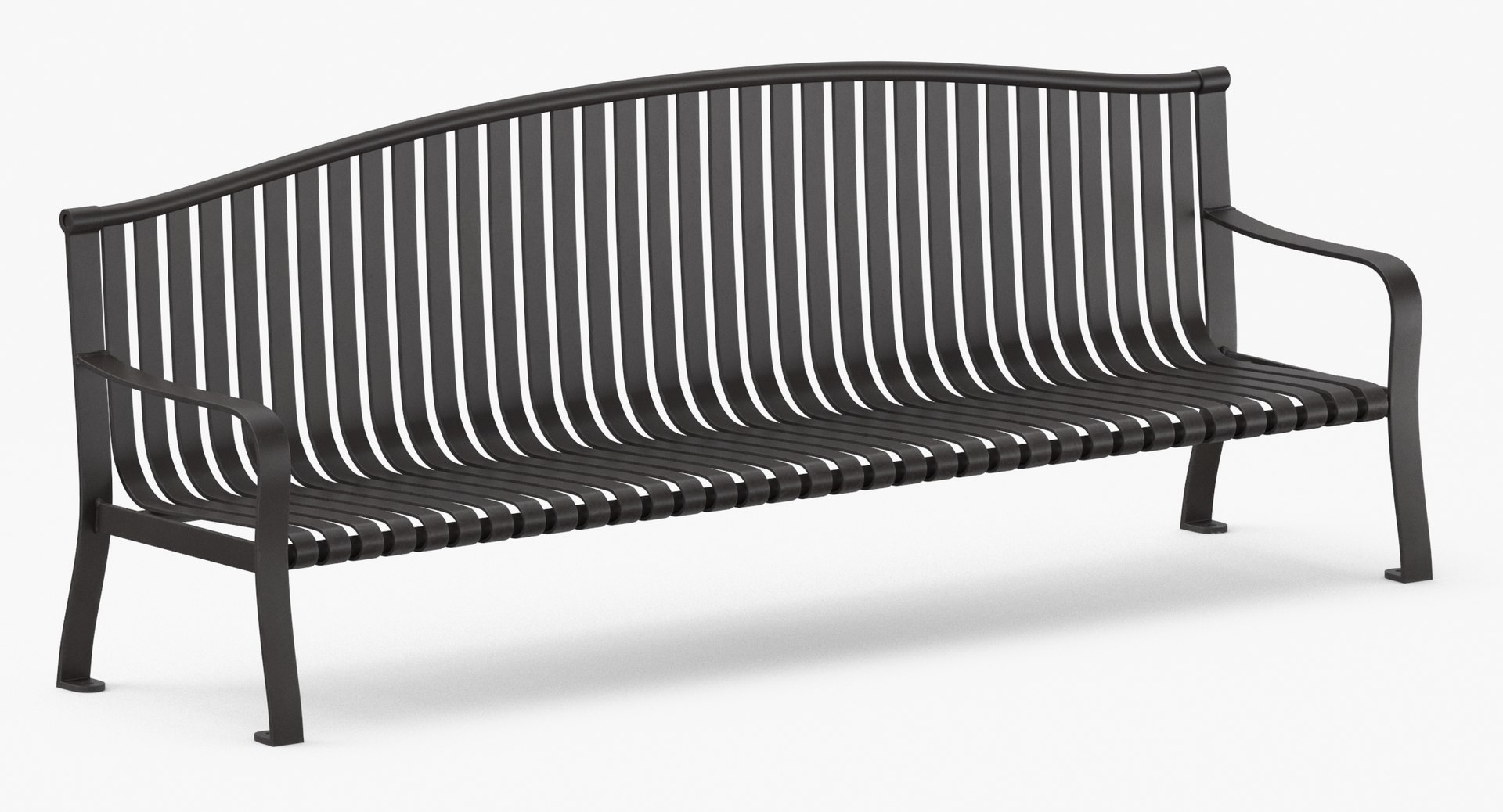 Iron Bench Clean And Dirty 3D Model - TurboSquid 1874957