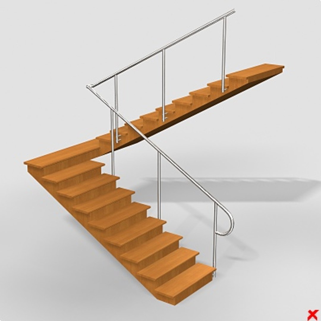 3d Model Of Stairs Staircase