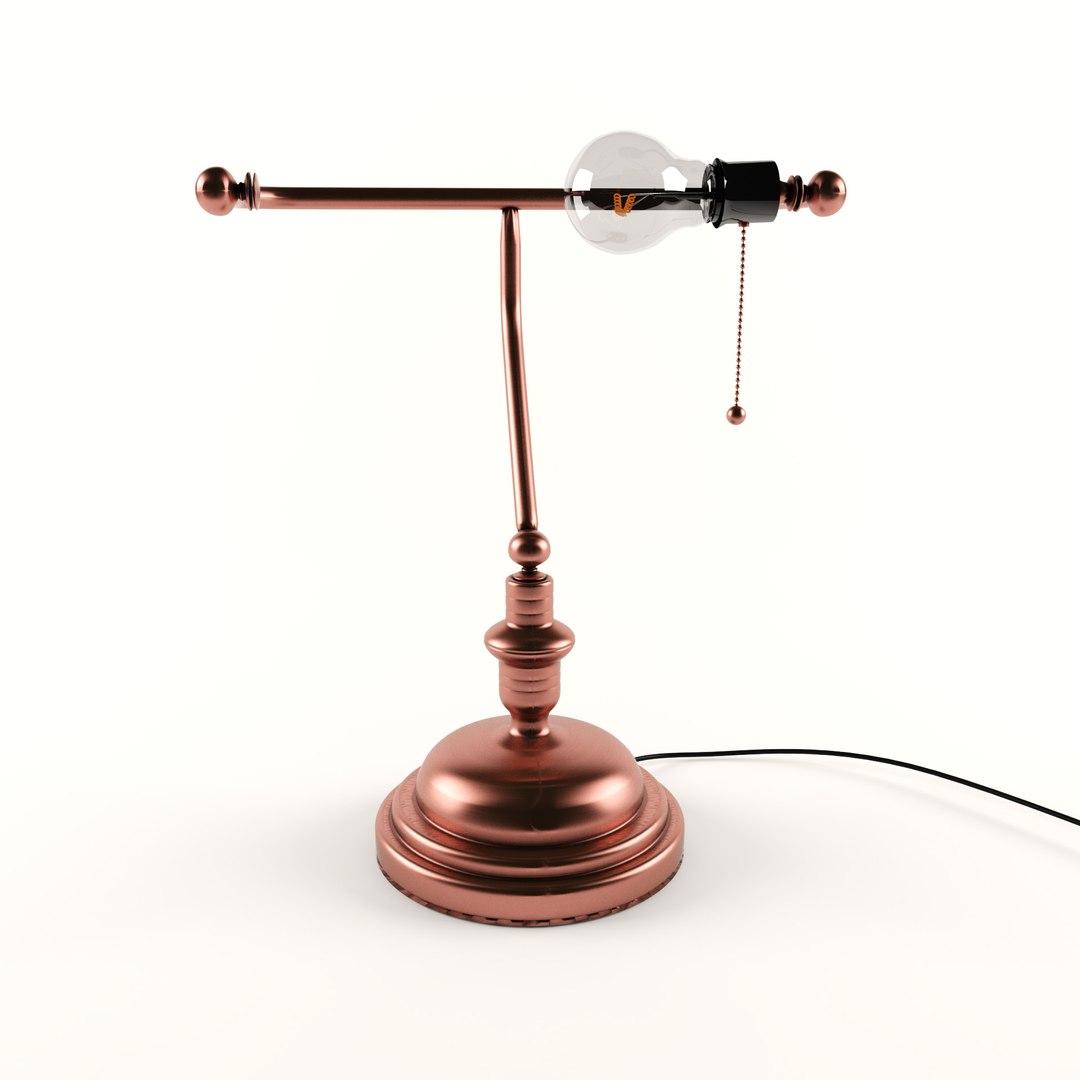 3D Model Bankers Lamp - TurboSquid 1504162