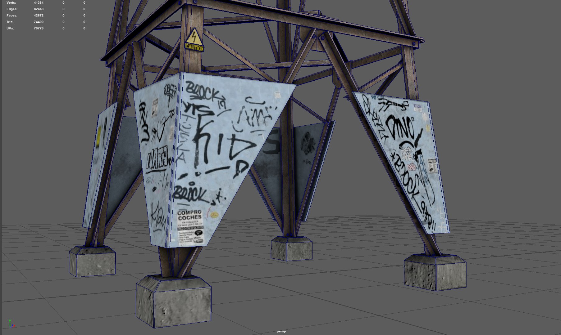 Power Line 3D Model - TurboSquid 1934296