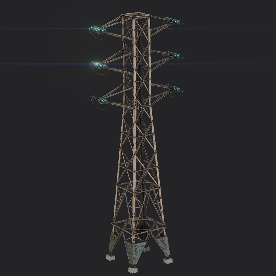 Power Line 3D model - TurboSquid 1934296