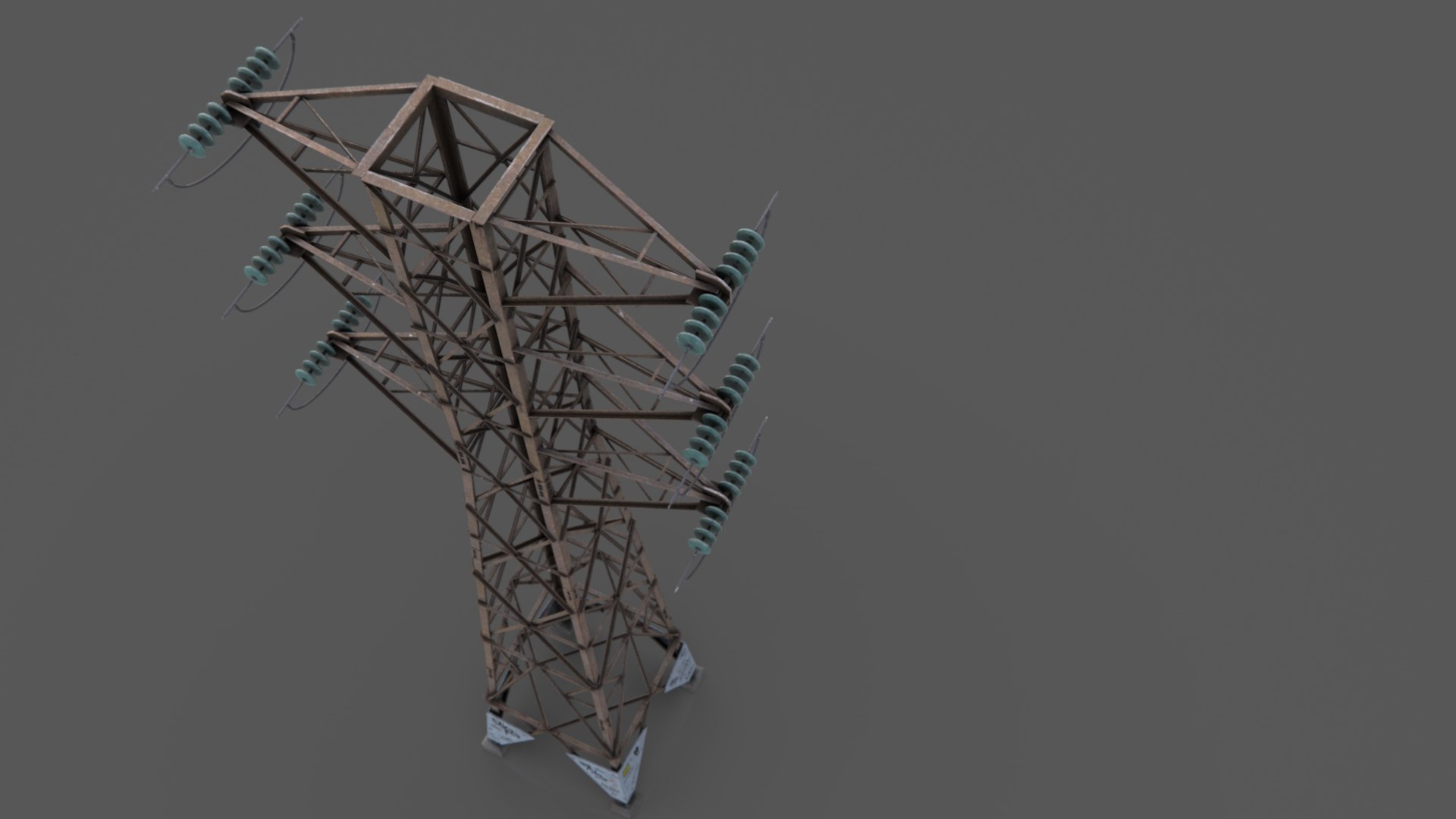 Power Line 3D Model - TurboSquid 1934296