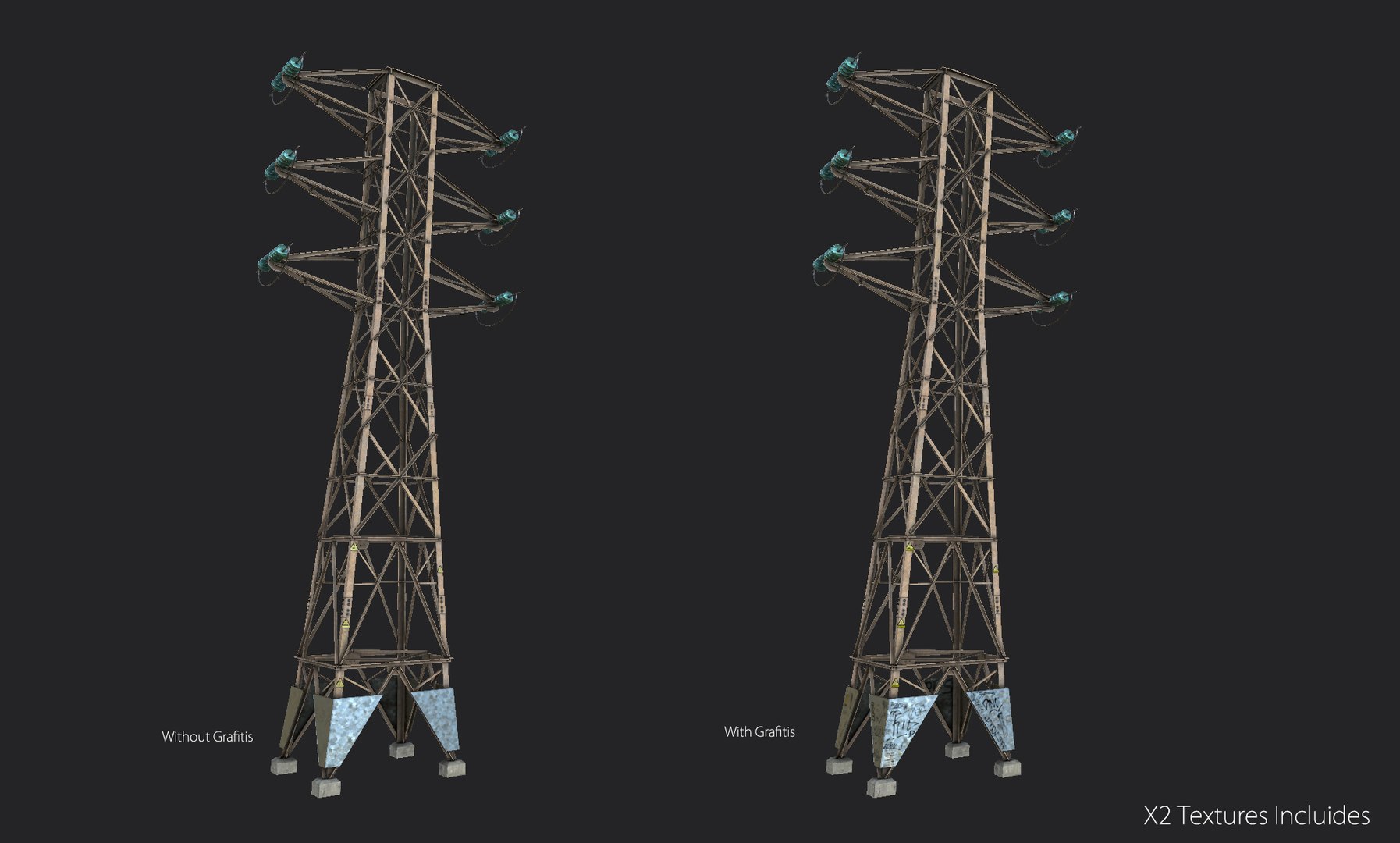 Power Line 3D Model - TurboSquid 1934296