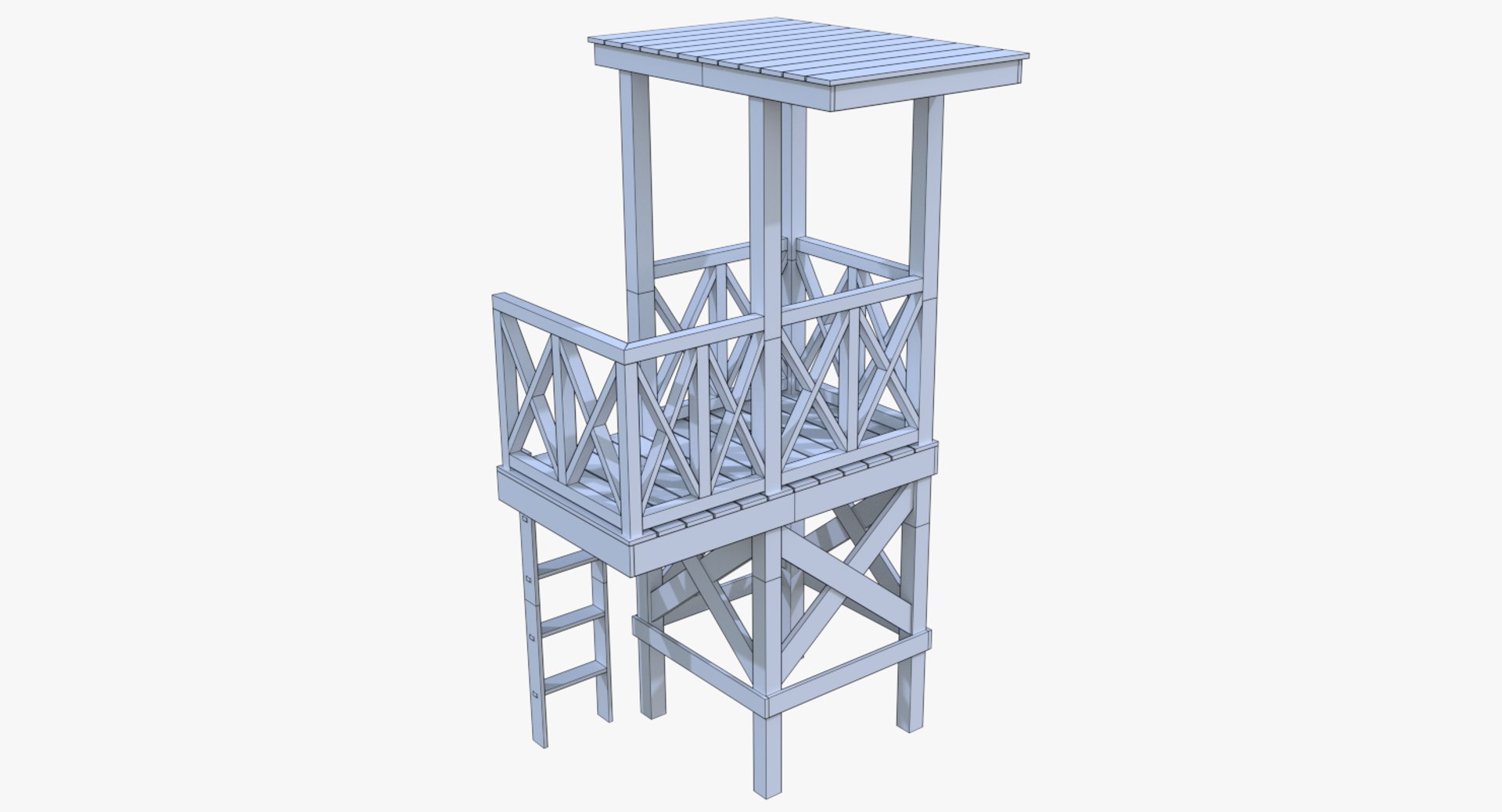 Lifeguard Tower 3d Model