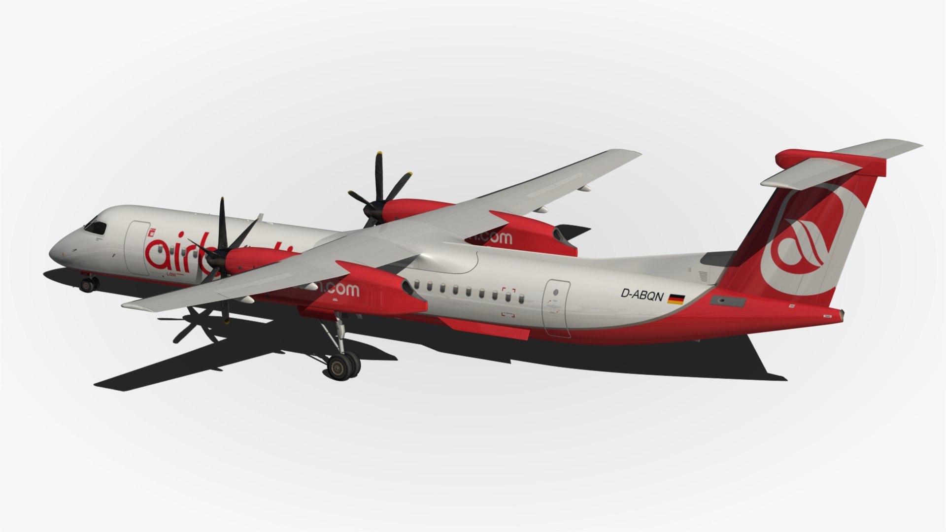 3d bombardier dash 8 q400 model