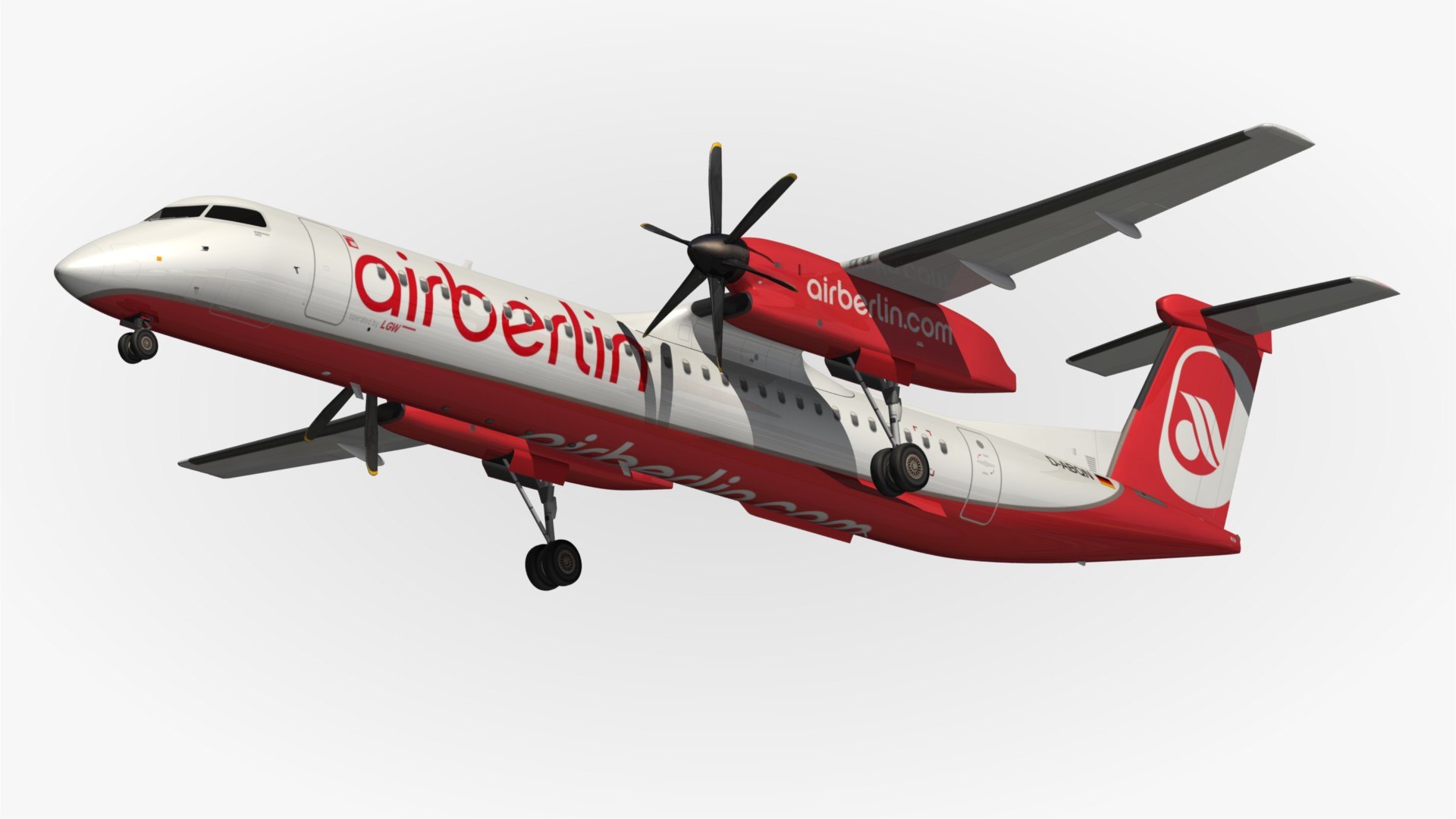 3d bombardier dash 8 q400 model