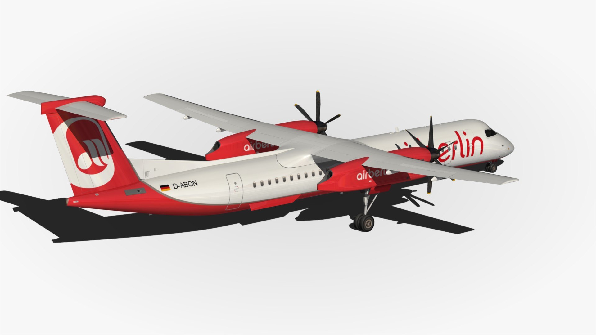 3d bombardier dash 8 q400 model
