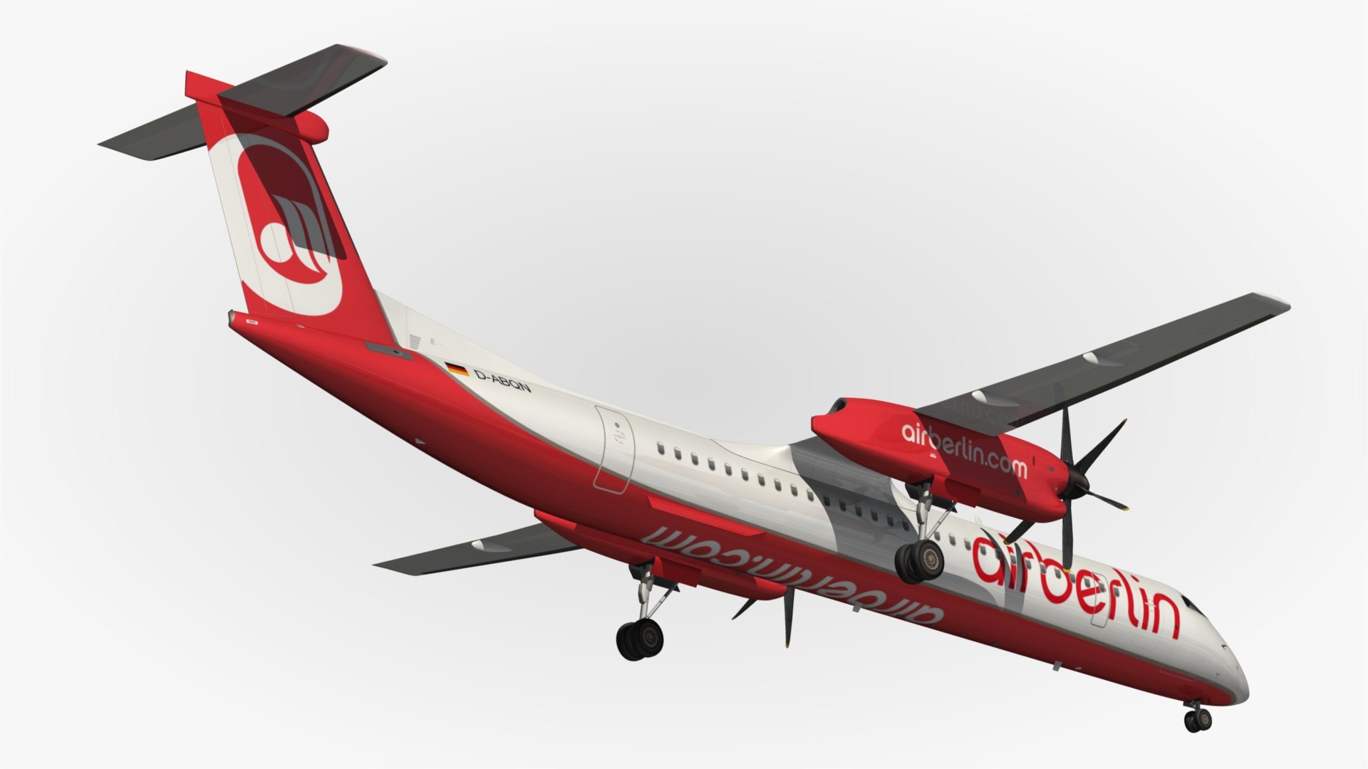 3d bombardier dash 8 q400 model