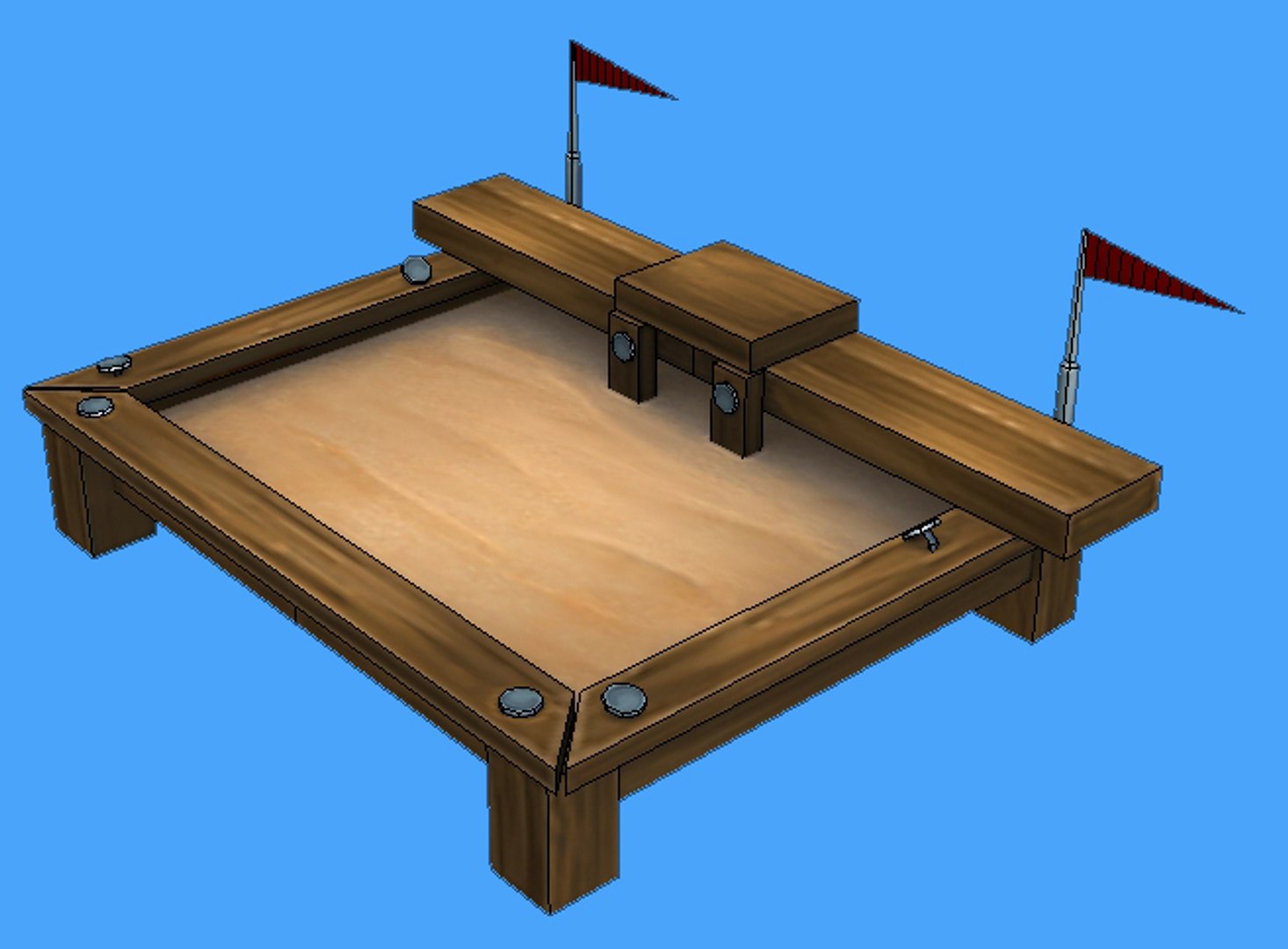 3d Sandbox Sand Pit