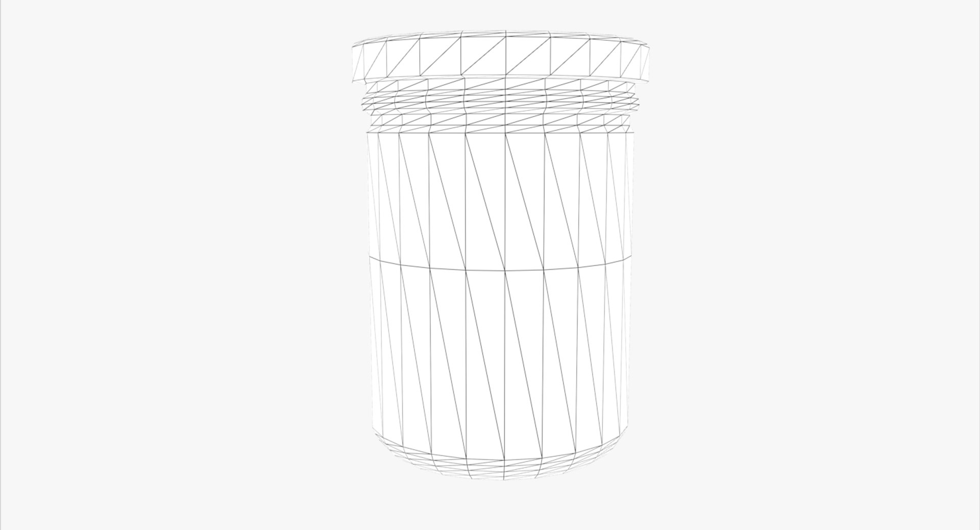 3D Cartoon Jar Glass - TurboSquid 1335752