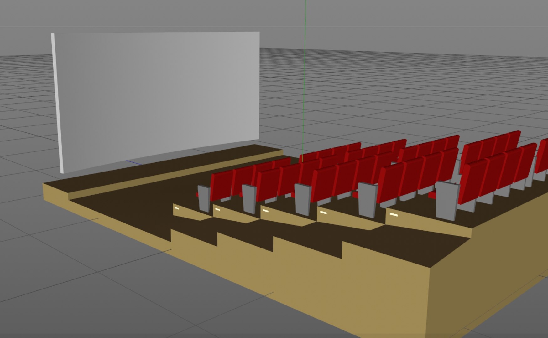 3D Low-poly Cinema Hall Movie Theater Model Model - TurboSquid 1744284