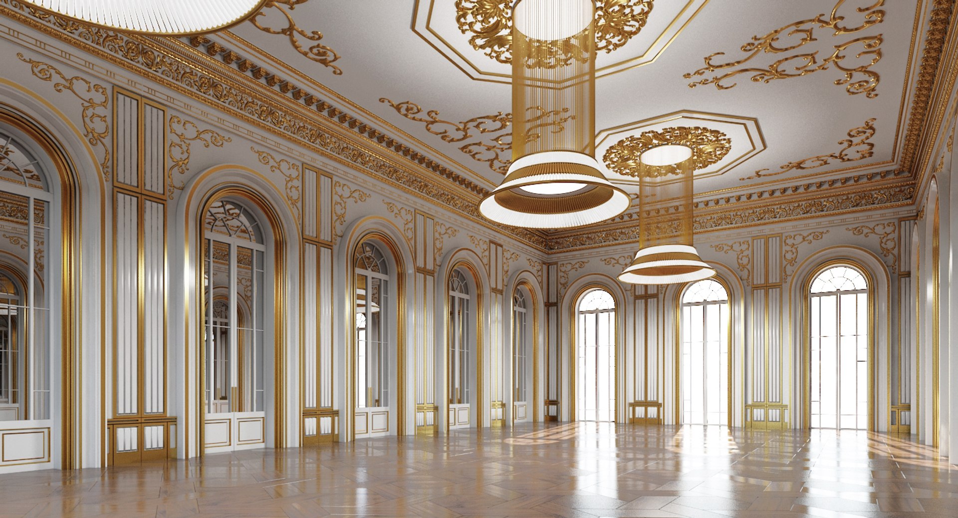 3D Classic Interior Room Scene Model - TurboSquid 1426795