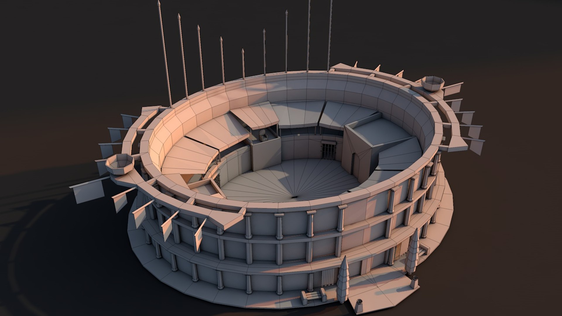 Rome colosseum model - TurboSquid 1339893