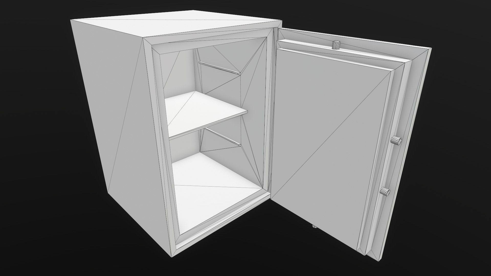 Low-poly safe 3D model - TurboSquid 1557990