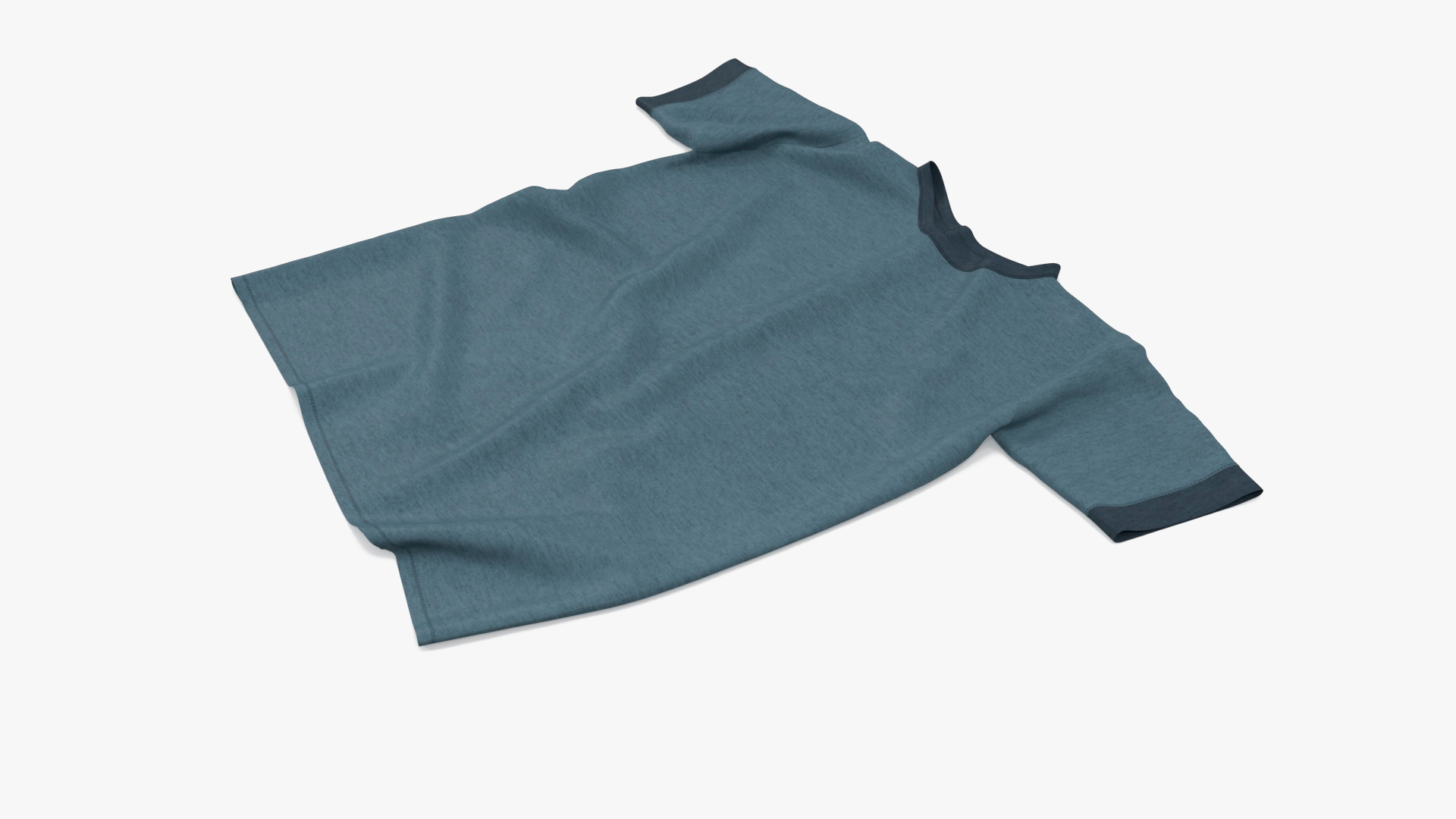 Flat Lay Of Grey Shirt 3D - TurboSquid 2143060