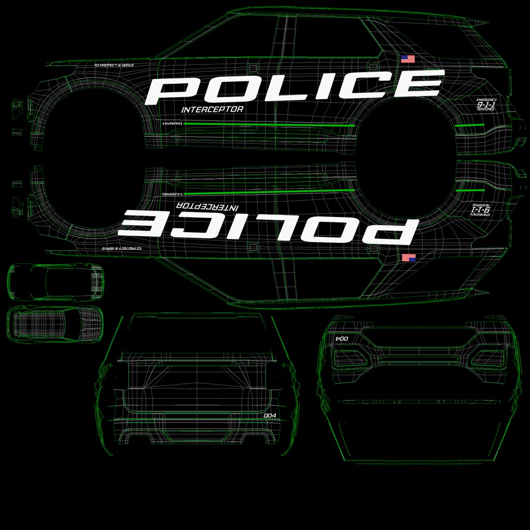 3D Explorer 2020 Police Interceptor - TurboSquid 1422850