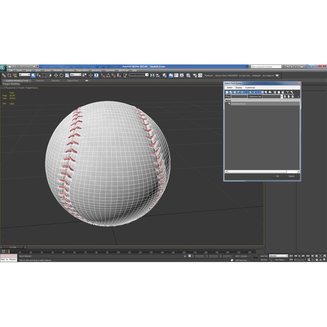 baseball 2 3d max