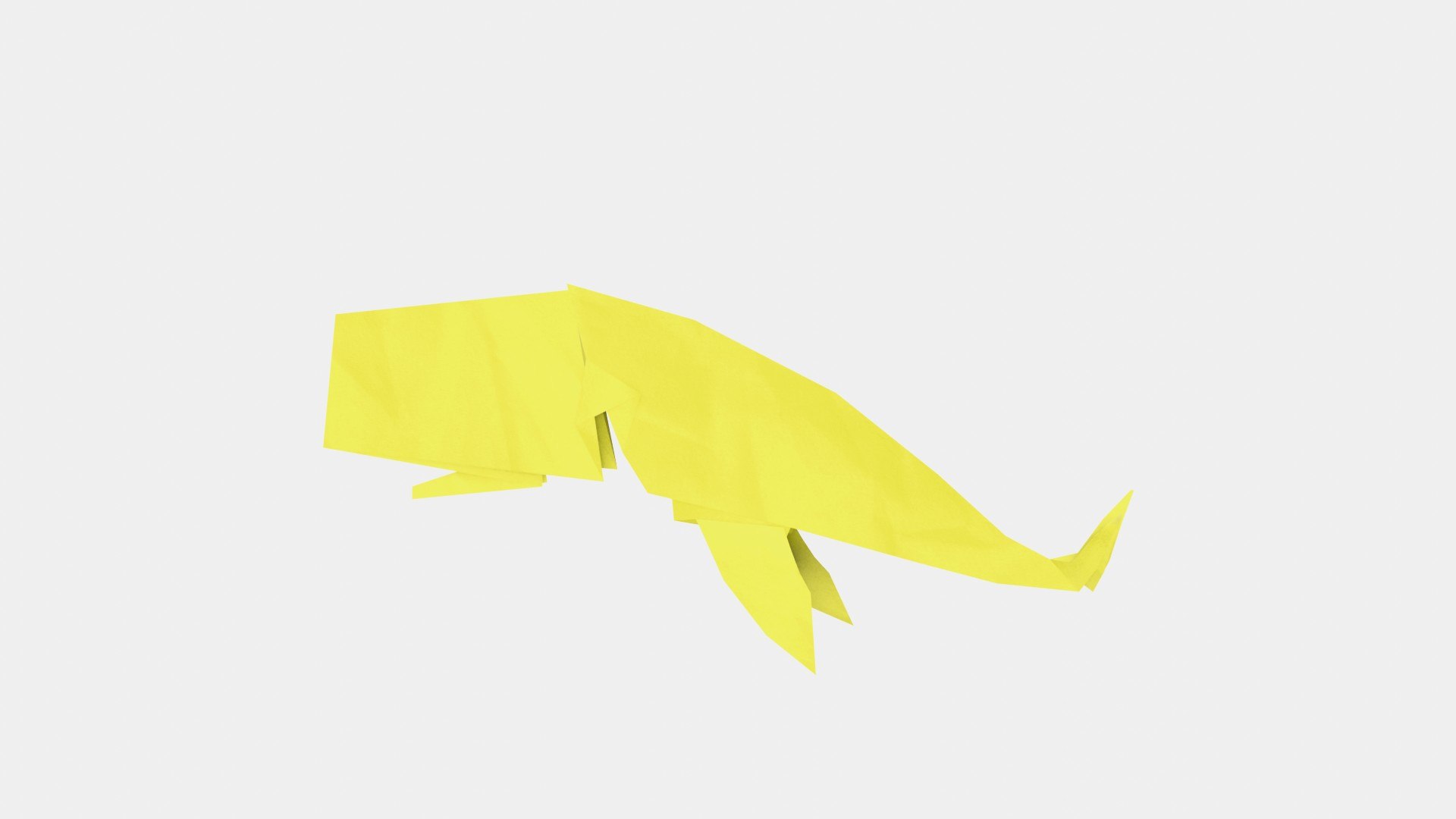 Origami Sperm Whale 3D - TurboSquid 2323978
