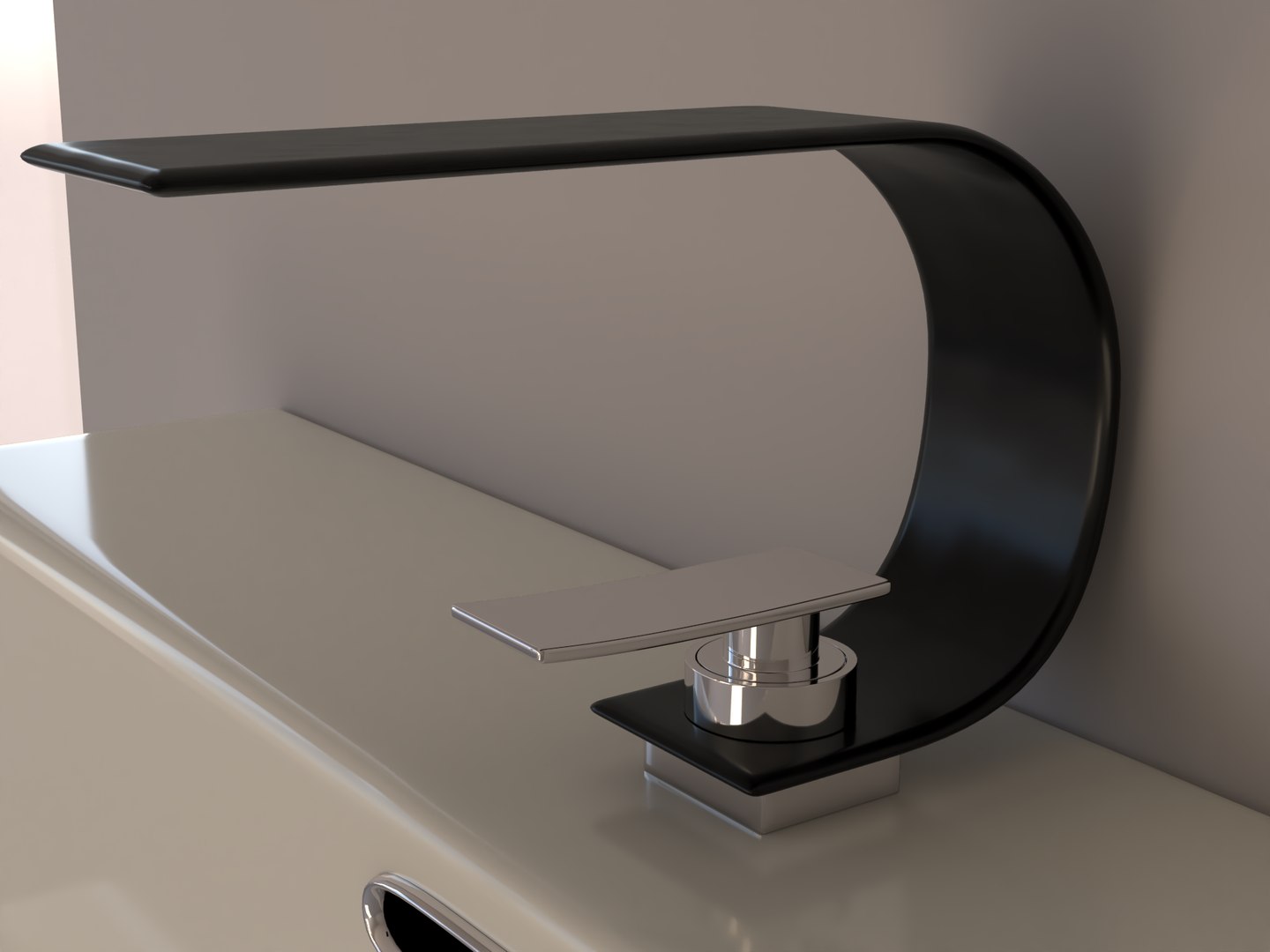 Black Mixer Tap 3D - TurboSquid 2091665