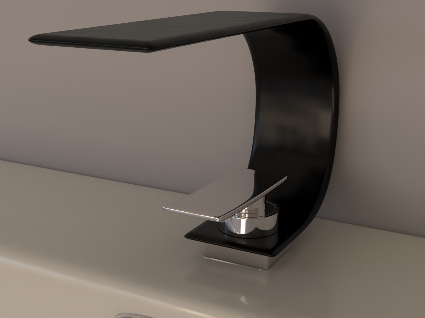 Black Mixer Tap 3D - TurboSquid 2091665