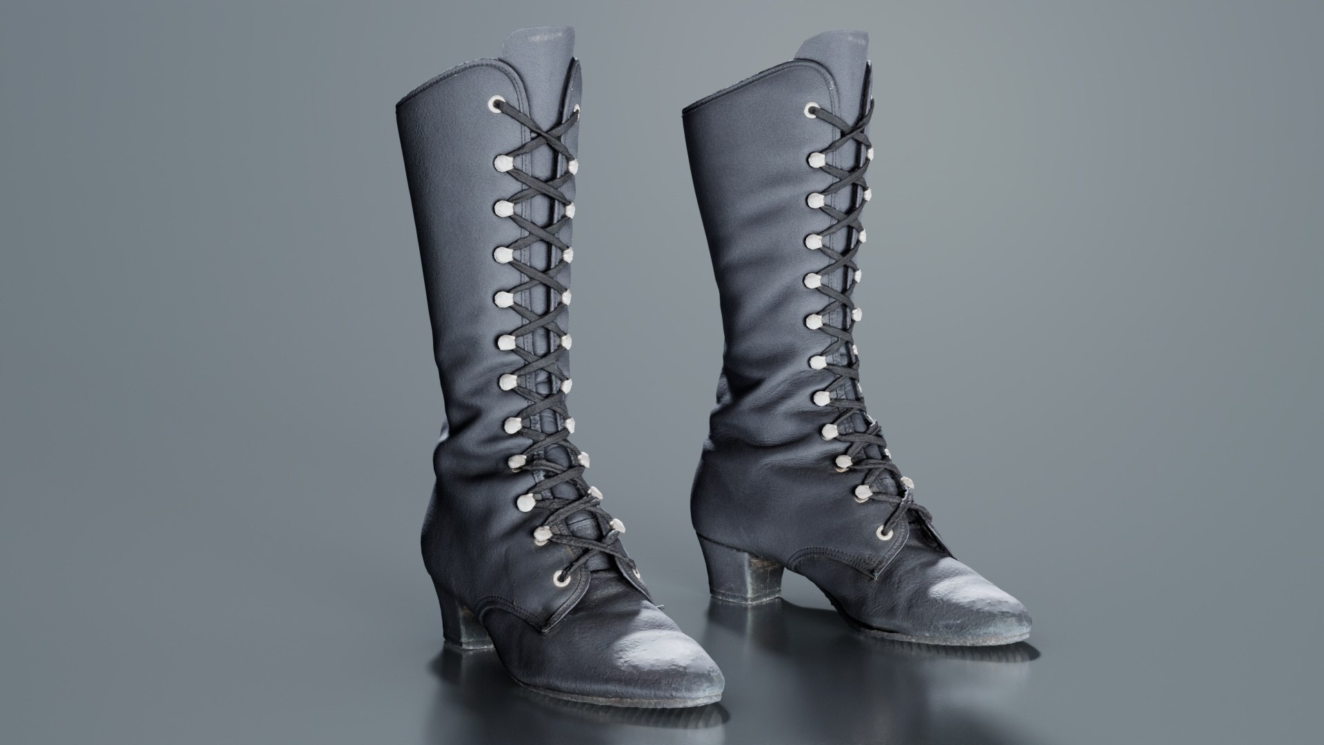 Laced Boot Remastered 3D Model - TurboSquid 2359976