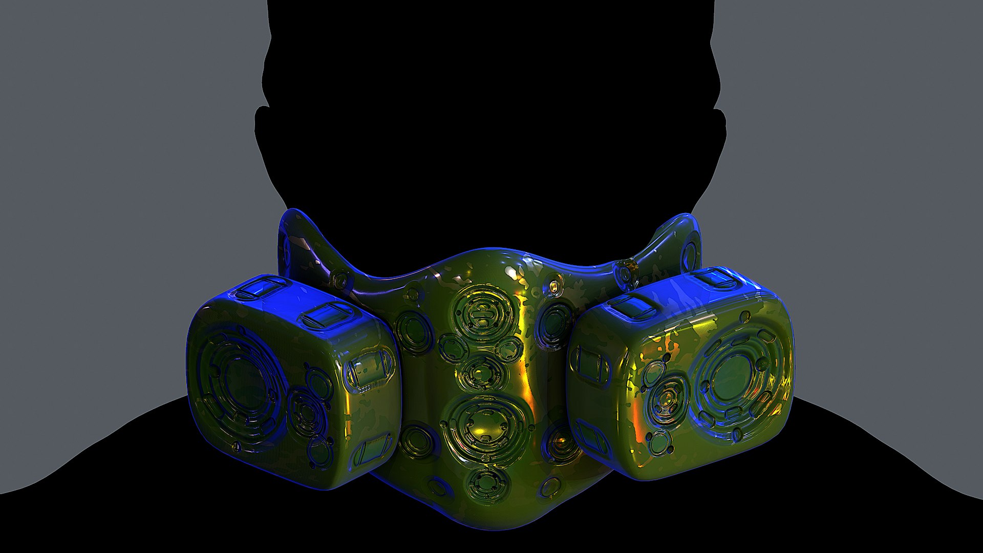 3D 3D model 3D Gas mask respirator scifi futuristic model - TurboSquid ...