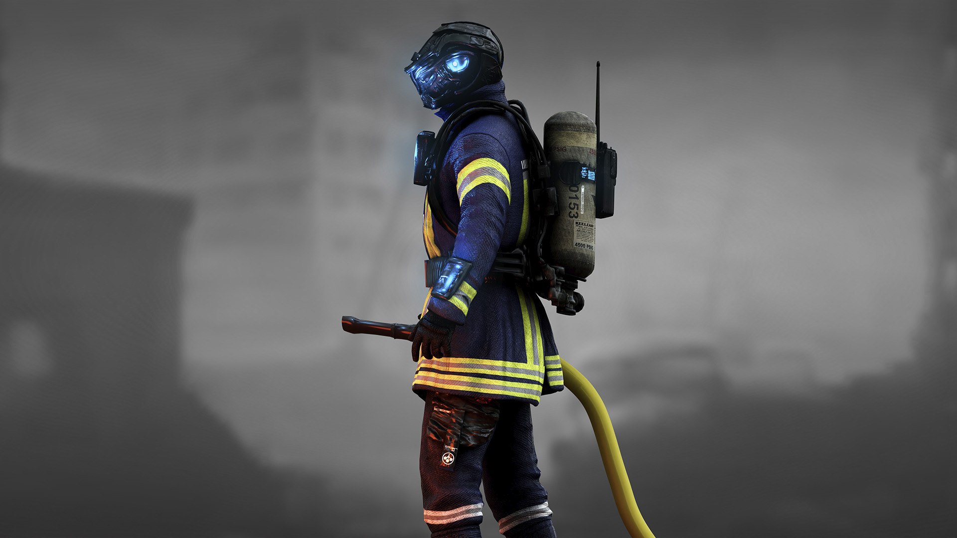 3D Sci Fi Firefighter Model - TurboSquid 2400828