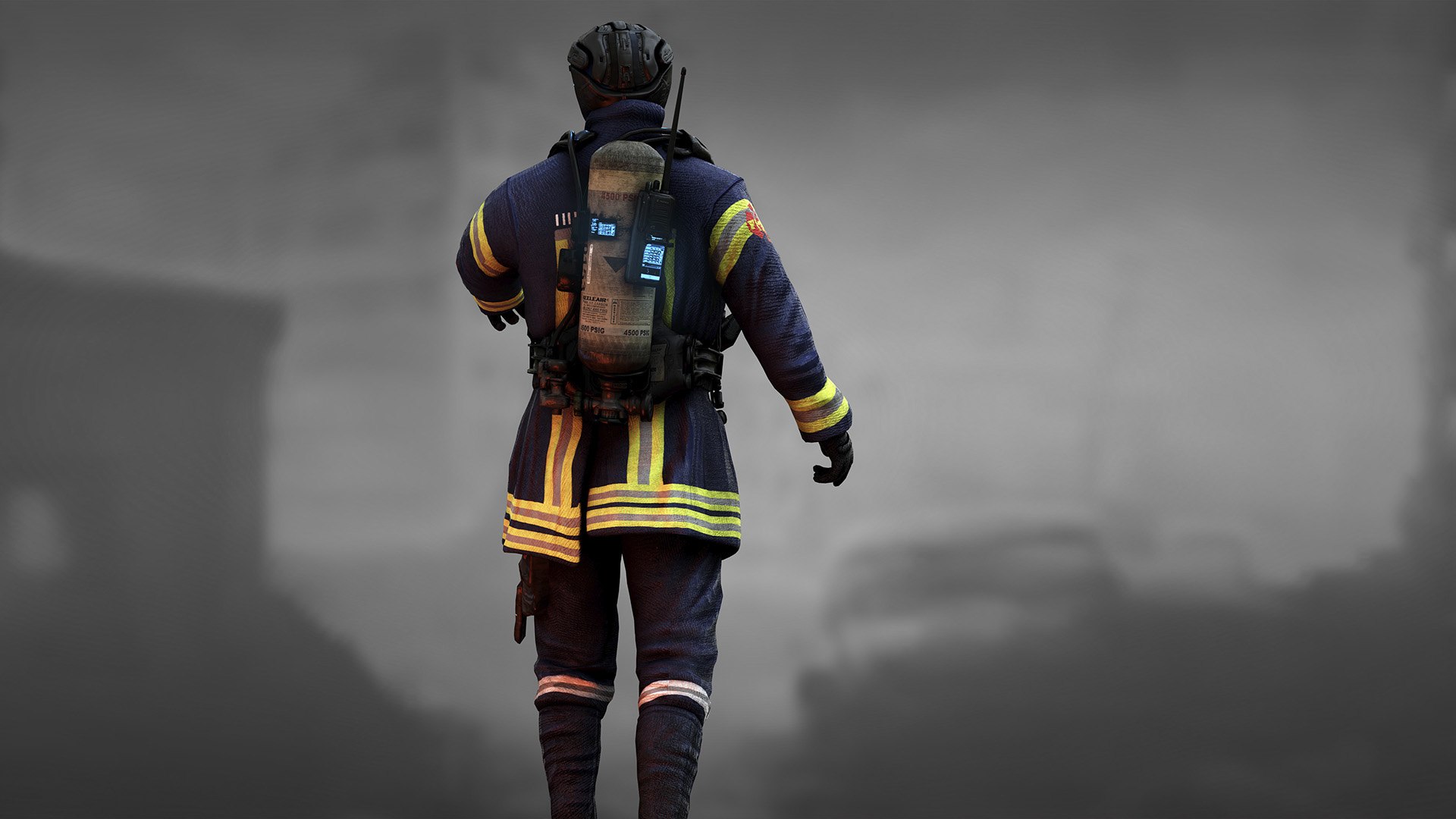 3D Sci Fi Firefighter Model - TurboSquid 2400828