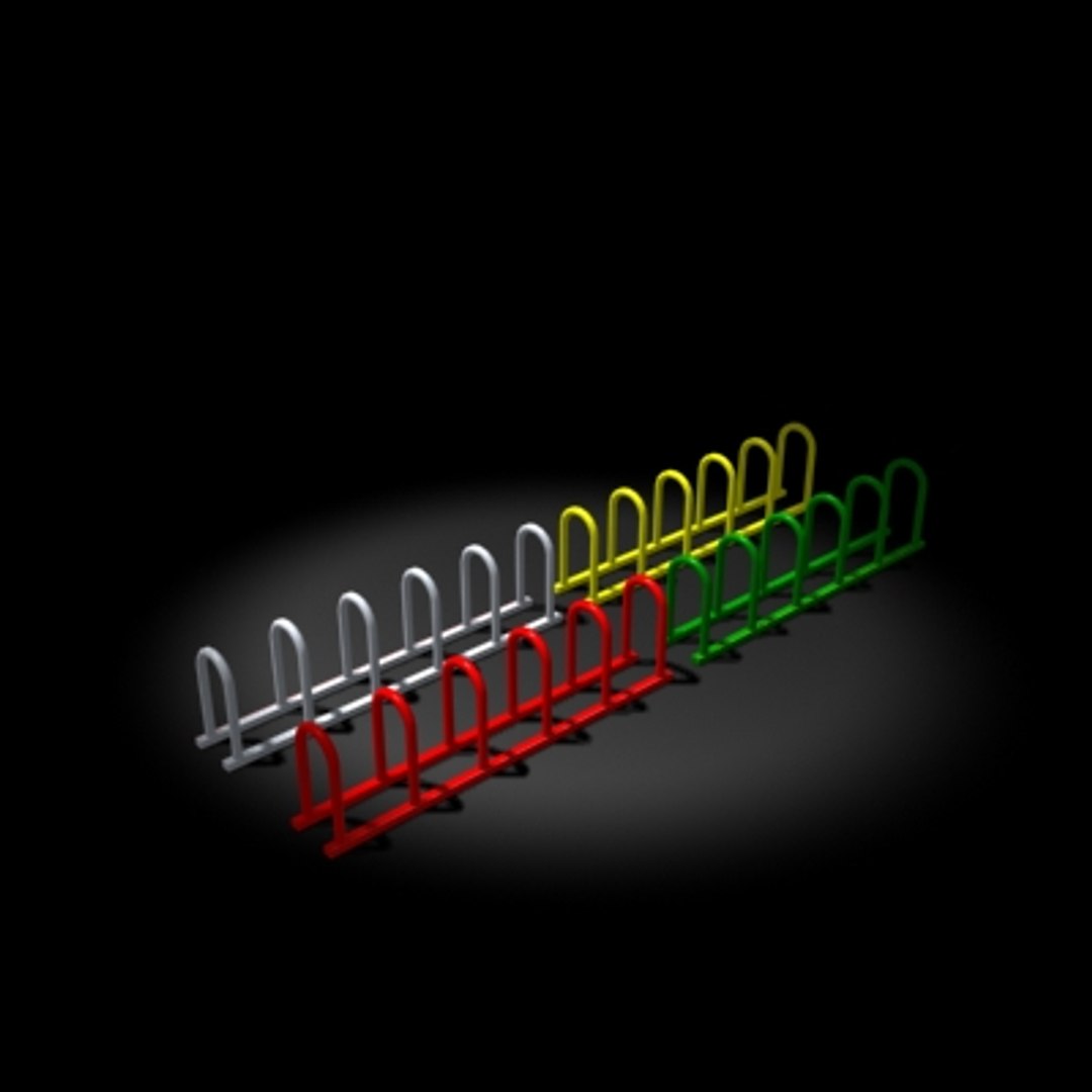 bicycle rack 3d model