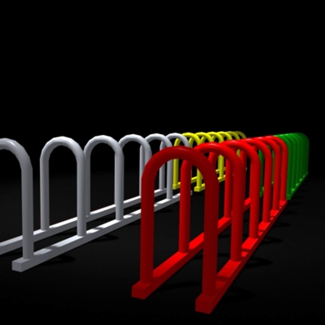 bicycle rack 3d model