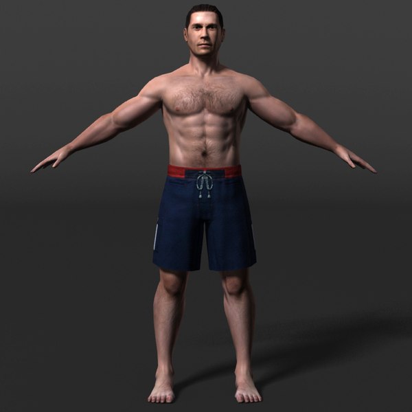 male man guy 3d obj