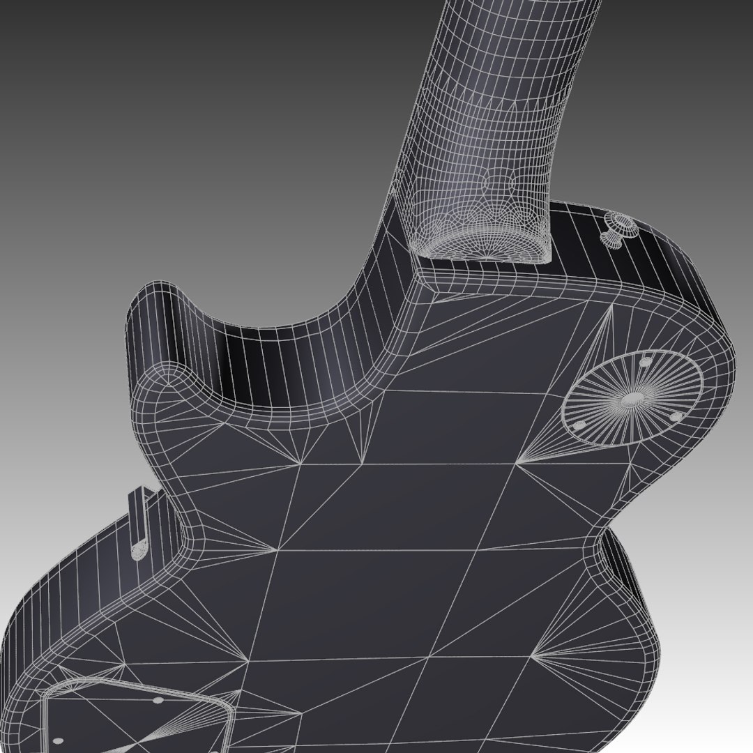 Gibson Les Paul Guitar Strings 3d Model