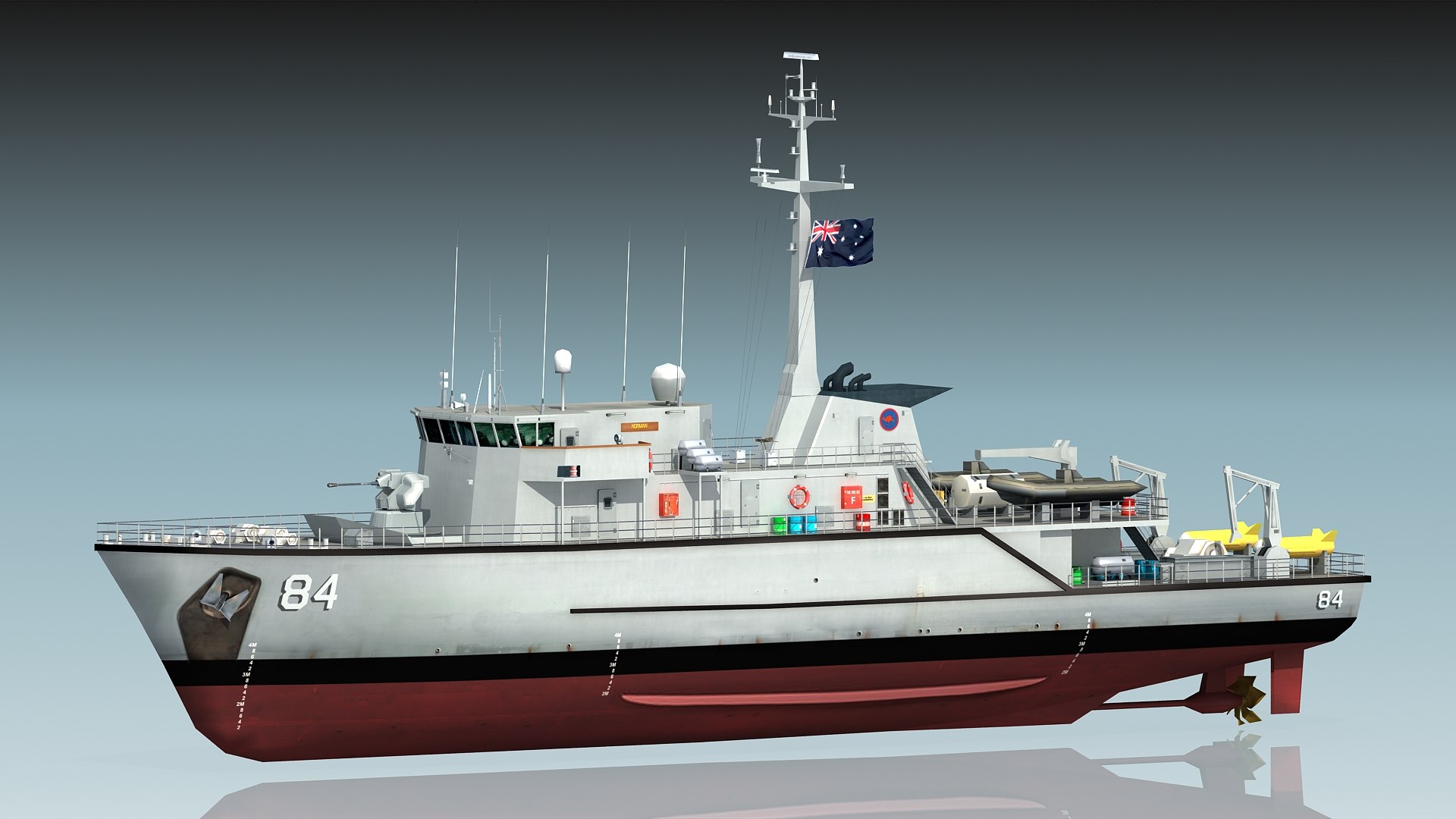 Free hmas norman m 3D model - TurboSquid 1673067