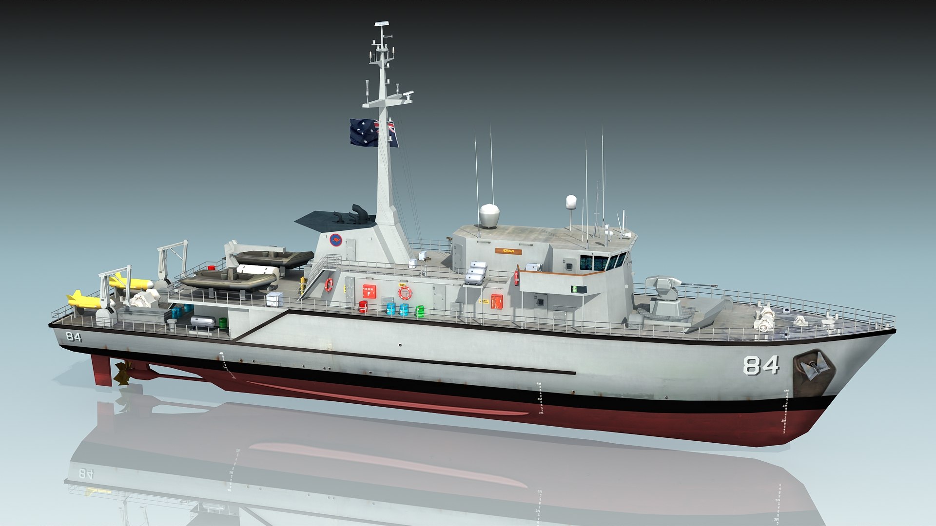 Free Hmas Norman M 3D Model - TurboSquid 1673067