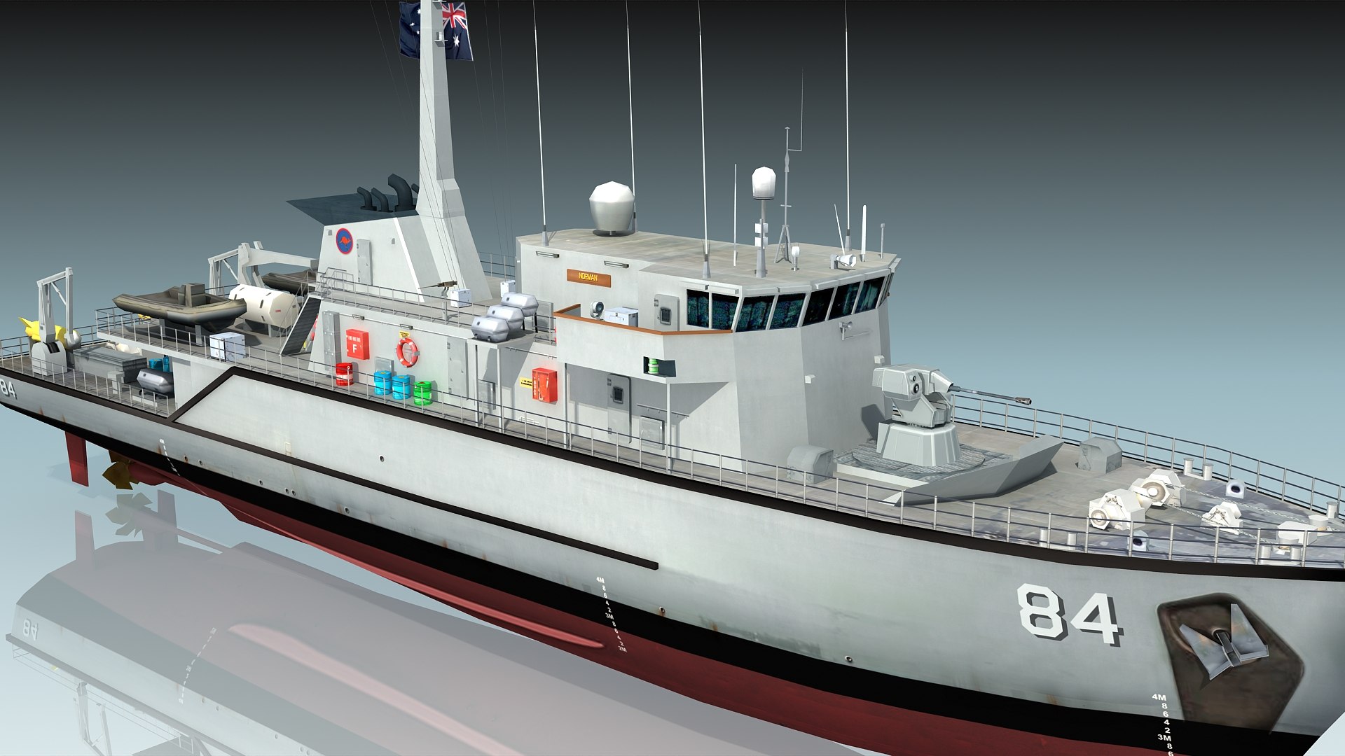 Free Hmas Norman M 3D Model - TurboSquid 1673067