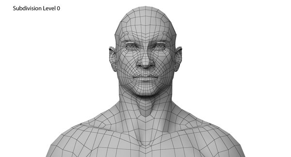 3d model of male man human