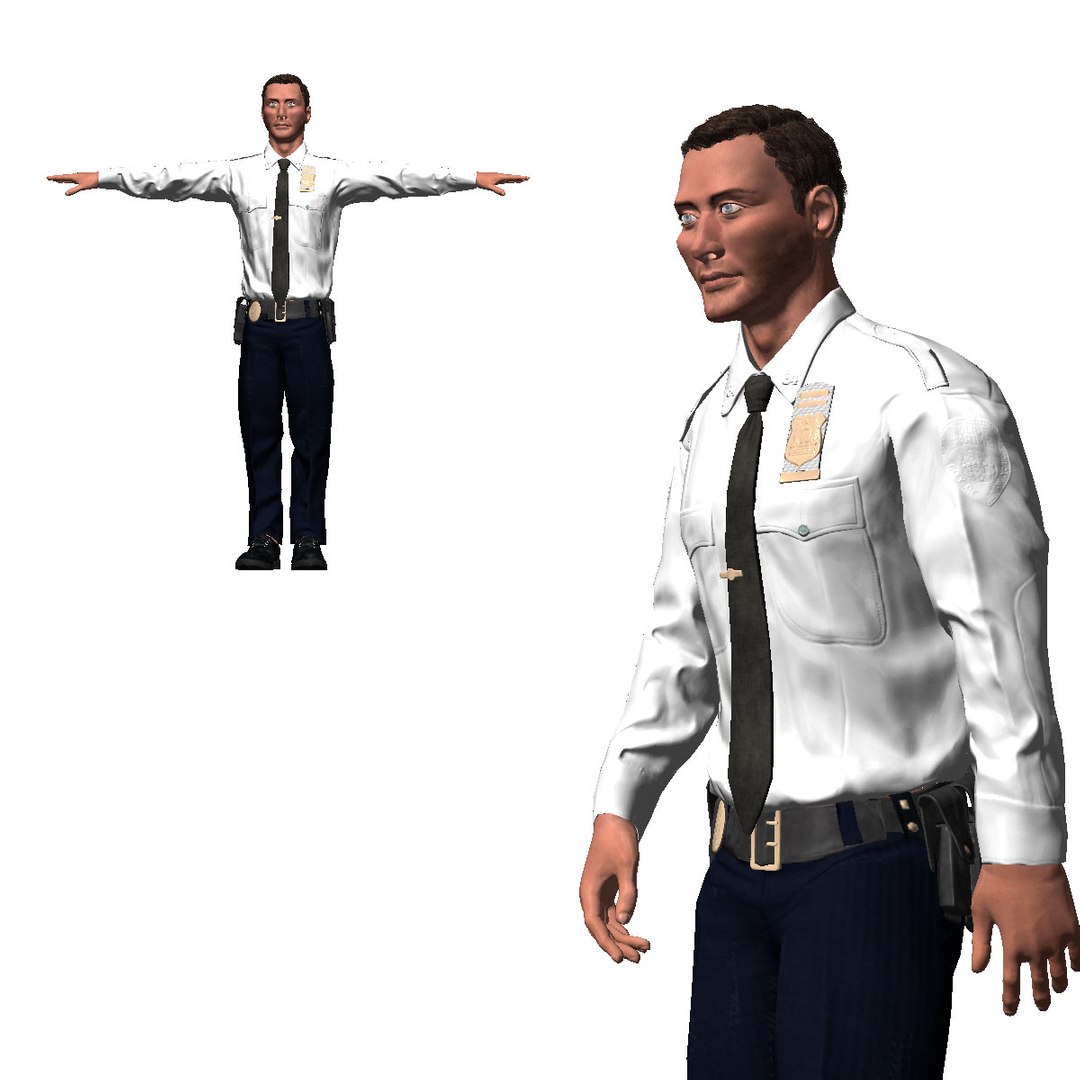 3D Police Character Officer Model - TurboSquid 1527794