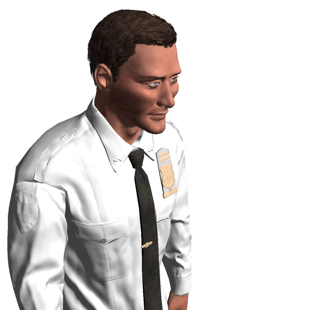 3D Police Character Officer Model - TurboSquid 1527794