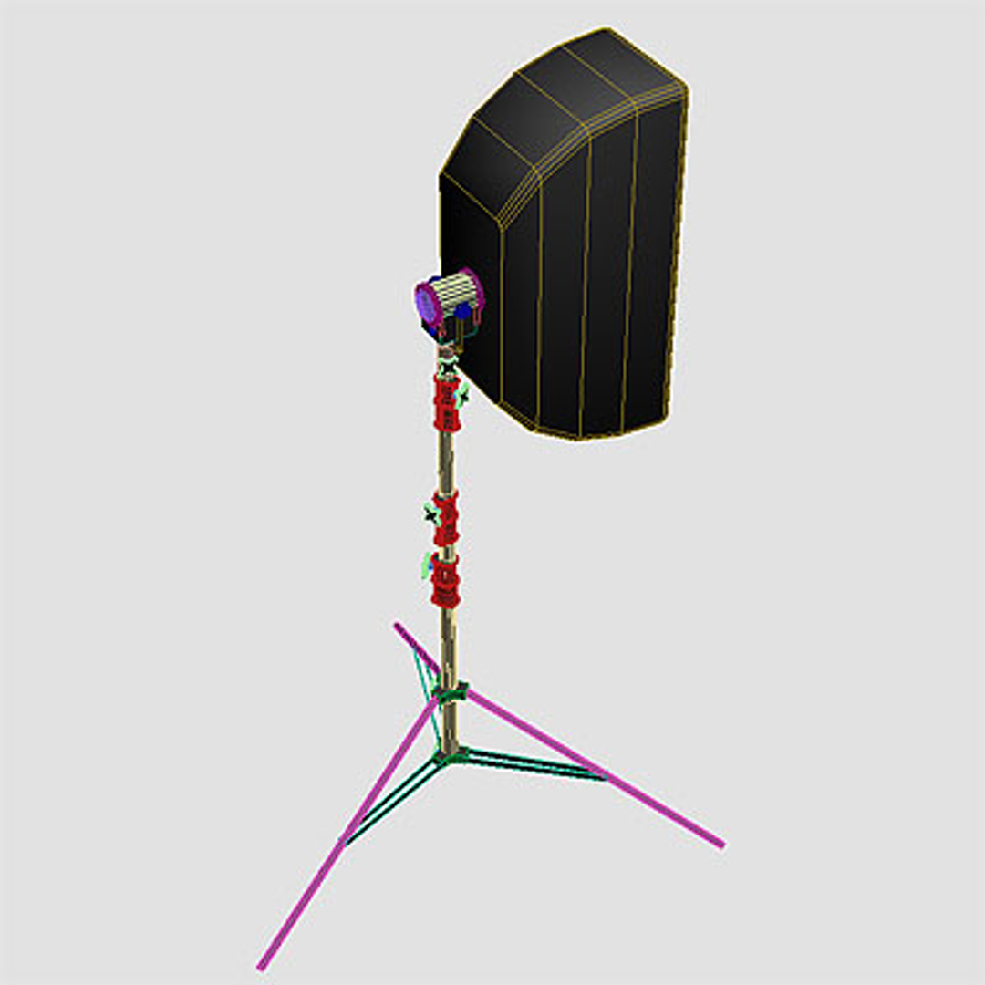 3d model soft box light