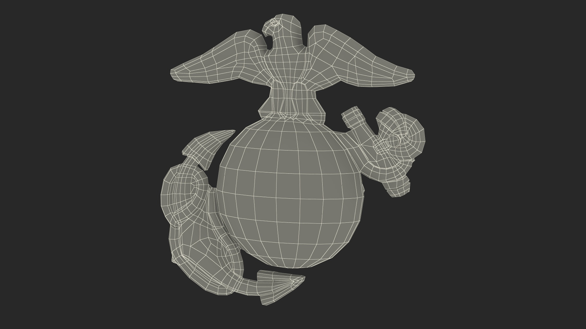 3D Black Eagle Cockade Model - TurboSquid 2157130