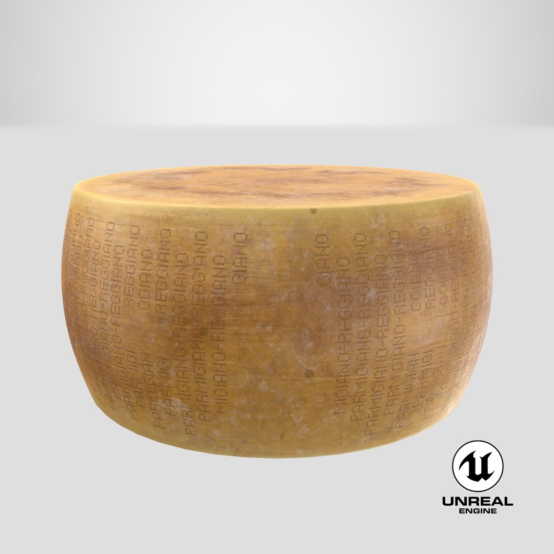 3D parmesan cheese wheel - TurboSquid 1168203