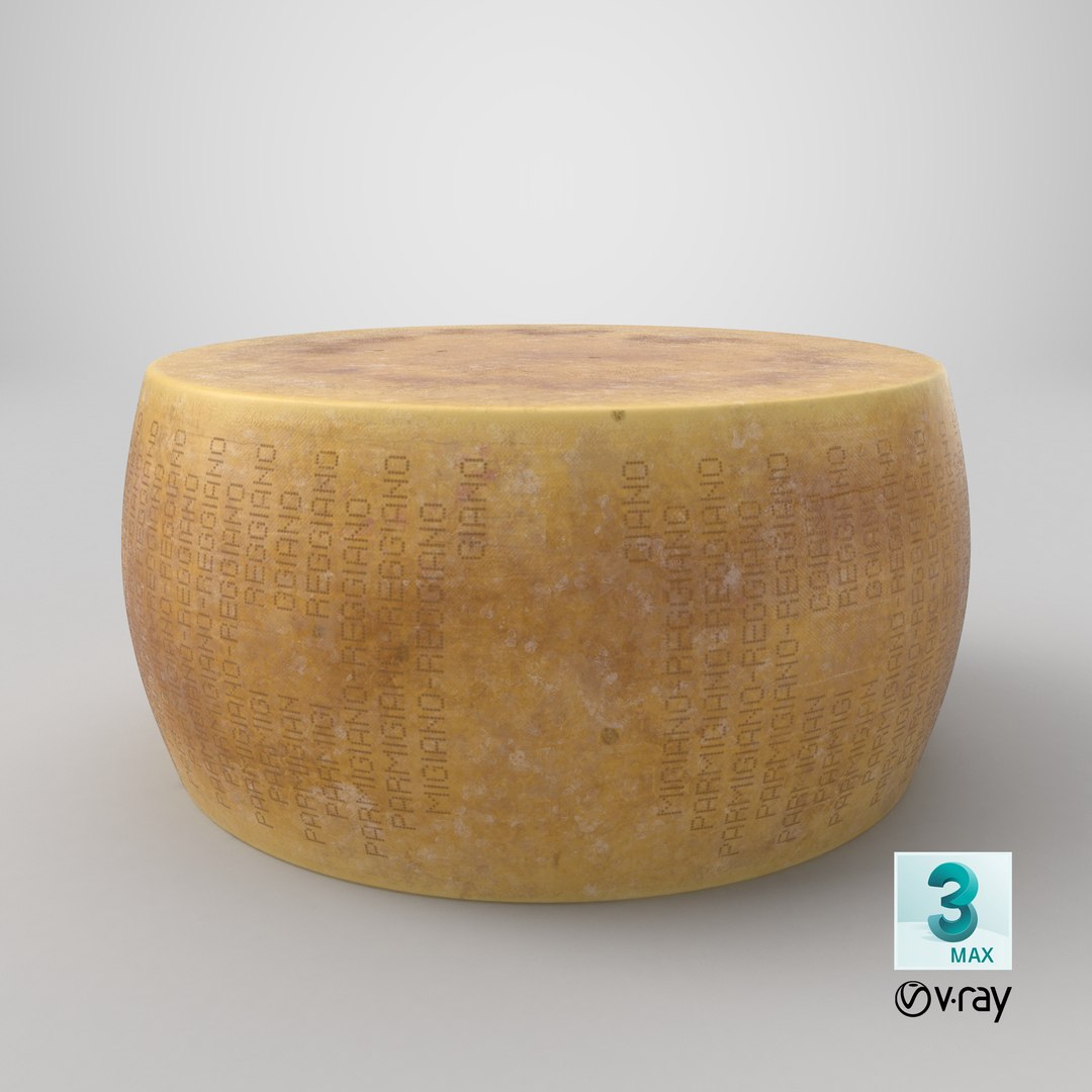 3D parmesan cheese wheel - TurboSquid 1168203