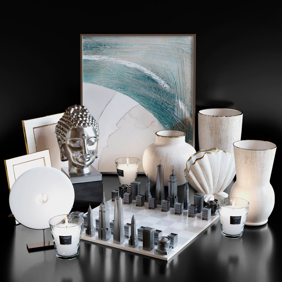 3D Modern Decor Set - TurboSquid 1580749