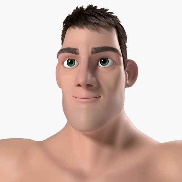 modelo 3d Max Man Superhero culturista de dibujos animados - TurboSquid ...