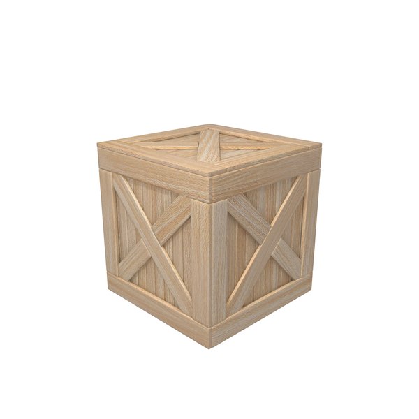 3D Wooden box model - TurboSquid 1726396