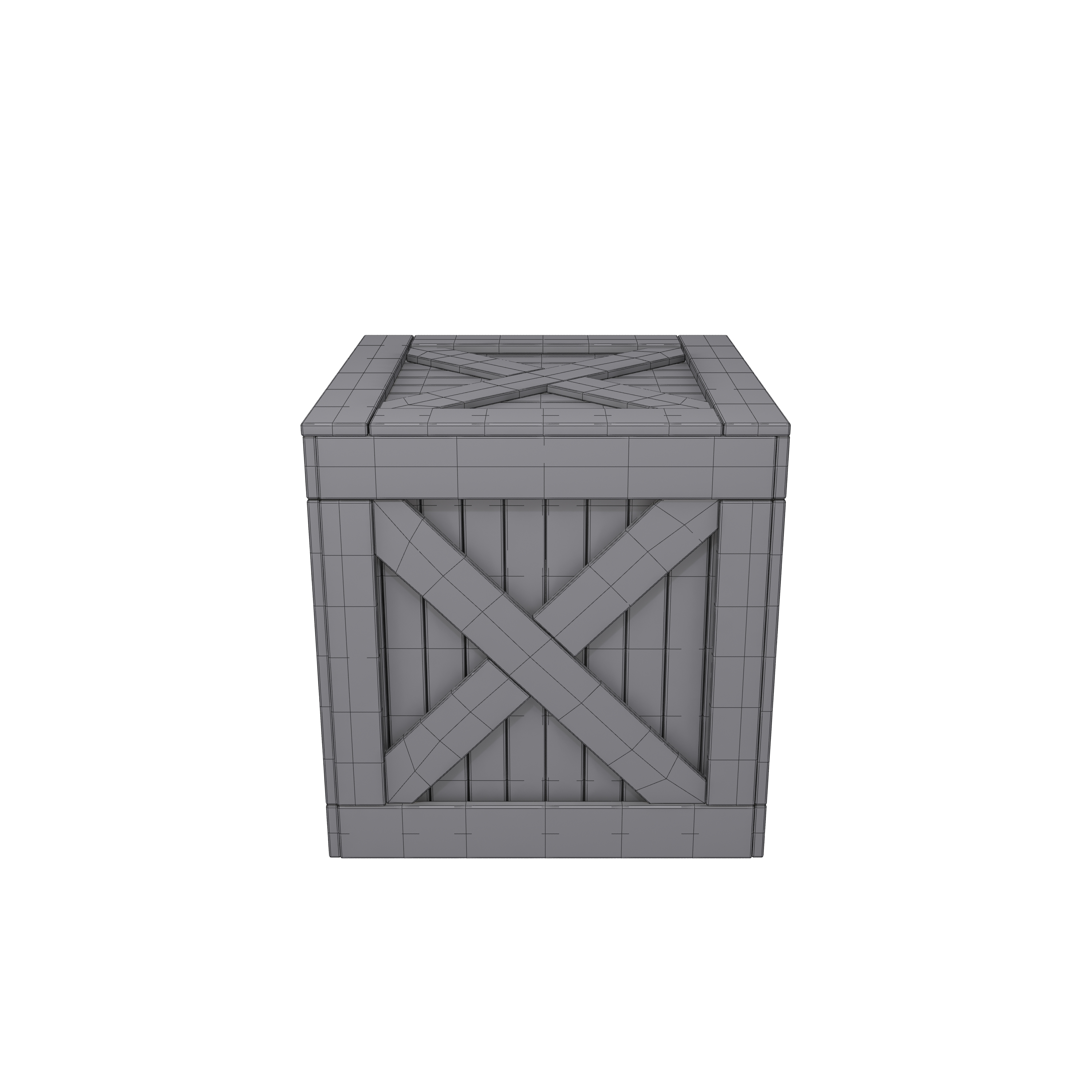 3D Wooden box model - TurboSquid 1726396