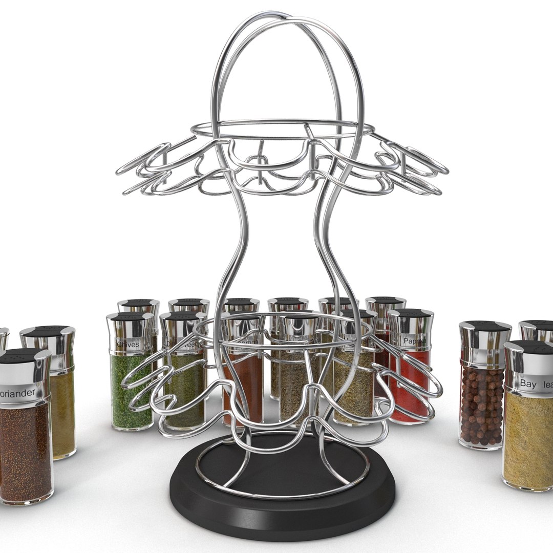 3d Model Spice Rack